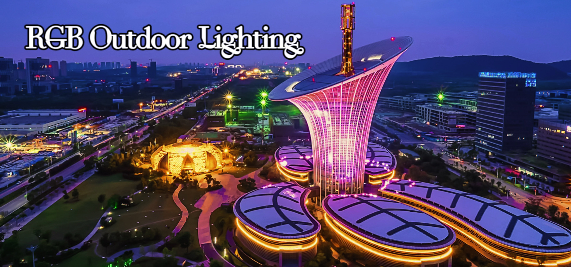 RGB Outdoor Lighting, Minleon Bulbs, String Lights - Minleon